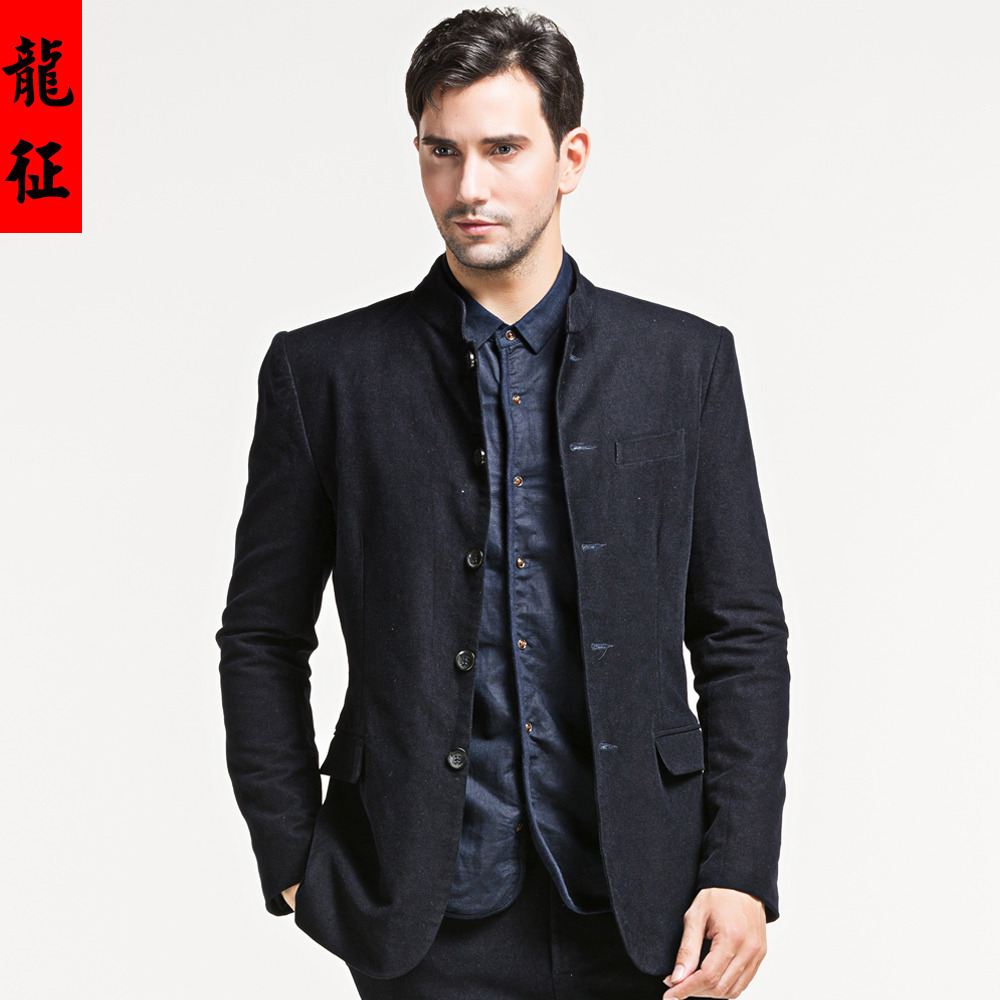 Delightful Stand Up Collar Jacket Black Chinese Jackets And Coats Men